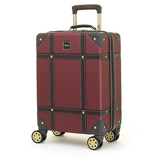Rock Vintage 8 Wheel Small Cabin Suitcase | Freemans