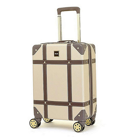 Rock Vintage 8 Wheel Small Cabin Suitcase | Freemans