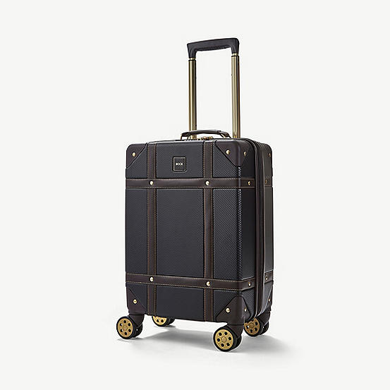Rock Vintage 8 Wheel Small Cabin Suitcase | Freemans