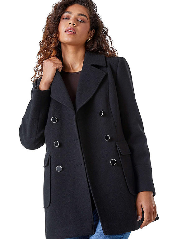 Roman Double Breasted Smart Coat | Freemans