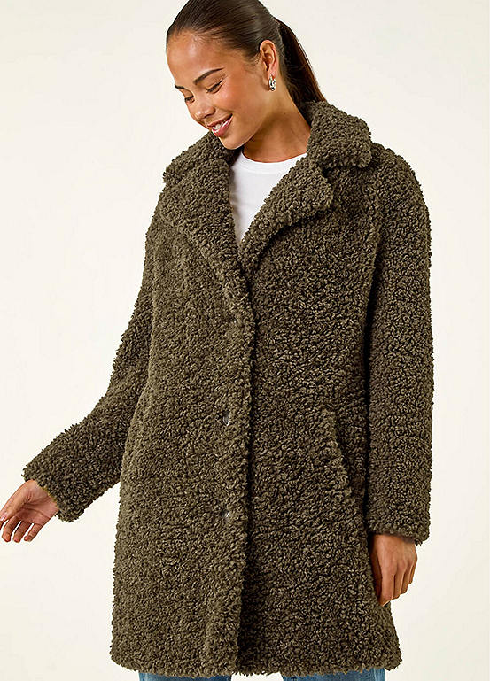 Roman Petite Teddy Longline Coat | Freemans
