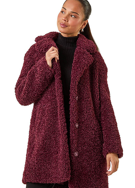 Roman Petite Teddy Longline Coat | Freemans