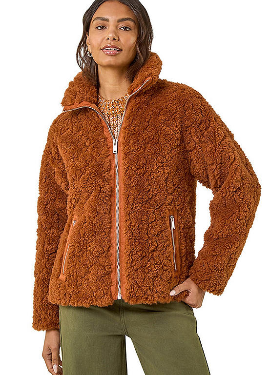 Roman Teddy Borg Bomber Coat | Freemans