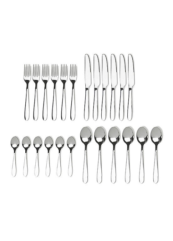 Sabichi Set of 24 Arch Stainless Steel Cutlery Set | Freemans