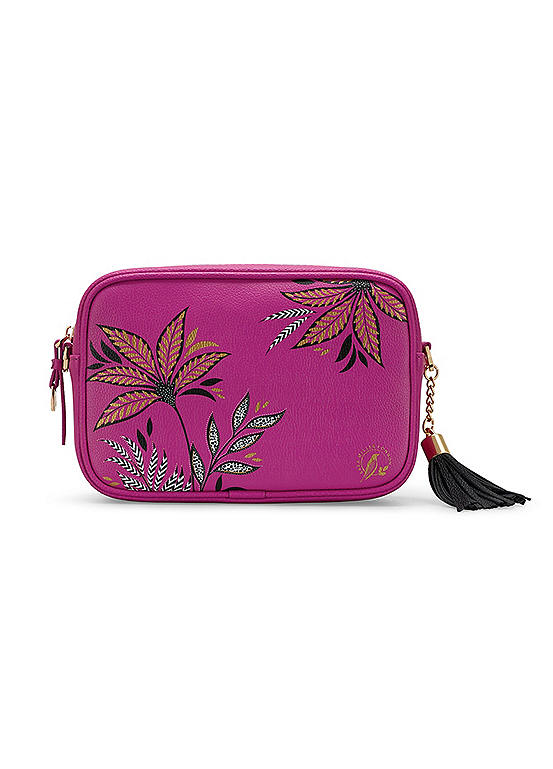 Sara Miller Botanic Pink Camera Crossbody Bag | Freemans