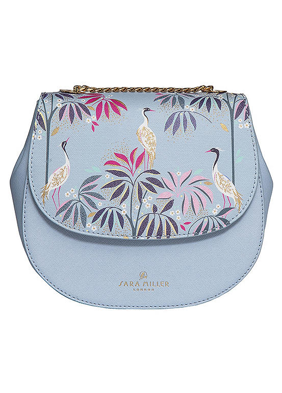 Sara Miller Crane Garden Half-Moon Crossbody Bag | Freemans