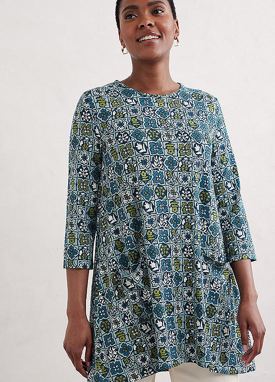 Seasalt Cornwall Blue Killiow Long Tunic | Freemans