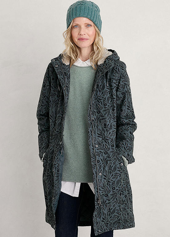 Seasalt Cornwall Grey Plant Hunter Waterproof Coat | Freemans