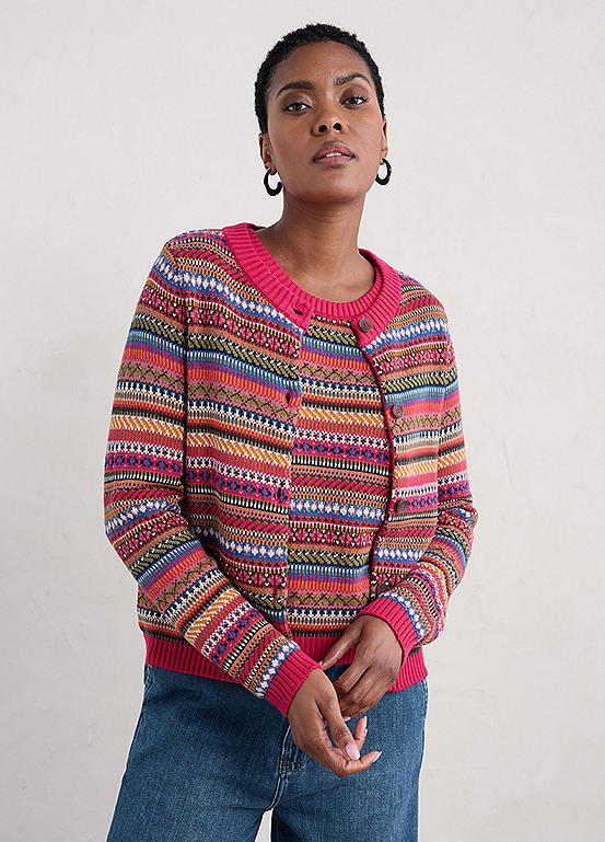 Seasalt Cornwall Multi Cove Cottage Fair Isle Cardigan | Freemans