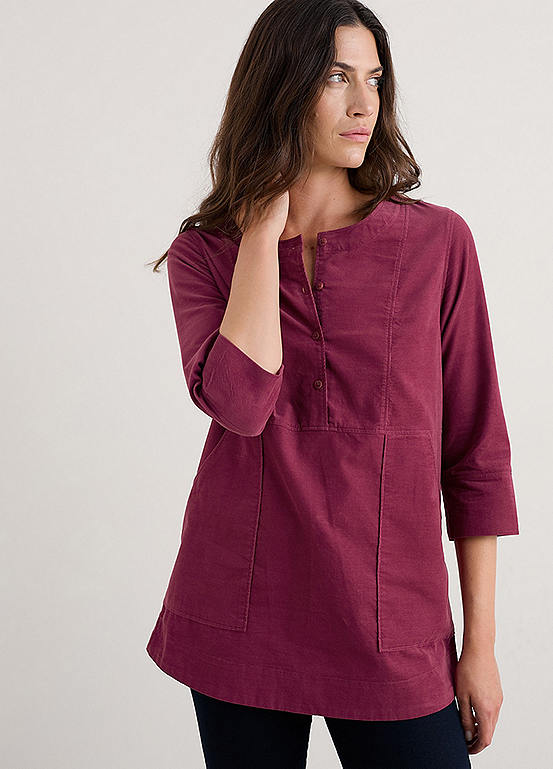 Seasalt Cornwall Pink Beachscape Organic Cotton Tunic | Freemans