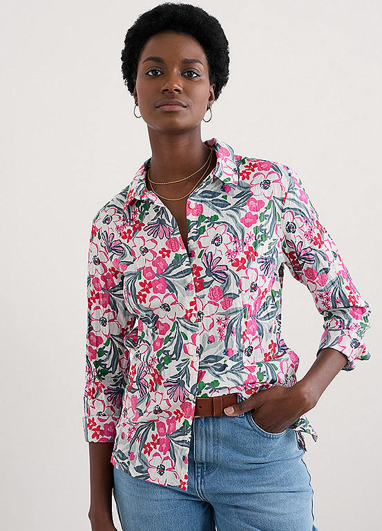 Seasalt Cornwall Pink Larissa Organic Cotton Shirt | Freemans