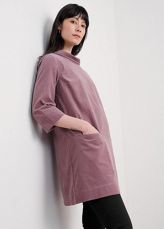 Seasalt Cornwall Purple Sail by The Stars Needlecord Tunic | Freemans