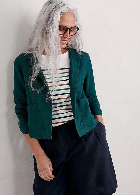 Seasalt Cornwall Teal Country Lane Jacket | Freemans