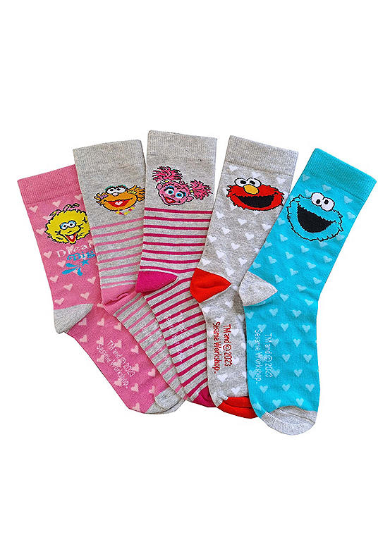 Sesame Street Ladies 5 Pack Sesame Street Socks | Freemans