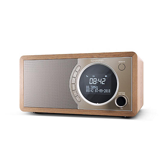 Sharp DR-450(BR) Digital Radio DAB+ & FM with Bluetooth & LED Display ...