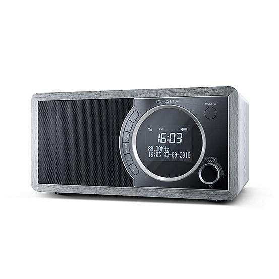 Sharp DR-450(GR) Digital Radio DAB+ & FM with Bluetooth & LED Display ...