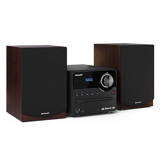 Sharp XL-B517D(BR) Hi-Fi Micro Sound System with DAB+ Radio & Bluetooth ...