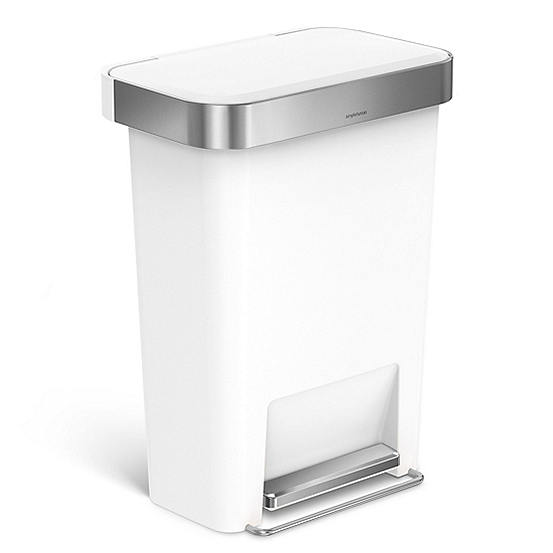 simplehuman 45L Rectangular Pedal Bin With Liner Pocket | Freemans