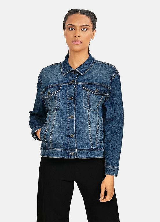 Sisters Point Plain Short Classic Denim Jacket | Freemans
