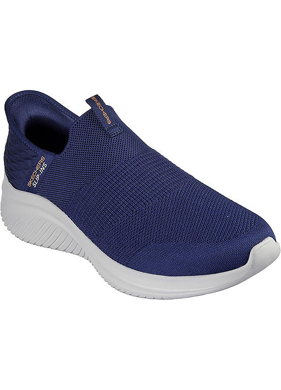 Skechers Mens Blue Slip-ins Ultra Flex 3.0 Smooth Step Trainers | Freemans