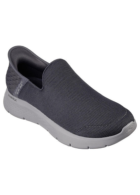 Skechers Mens Dark Grey Hands Free Slip-Ins Go Walk Flex No Hands Trainers | Freemans