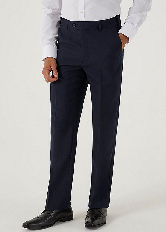 Skopes Brooklyn Navy Blue Regular Fit Smart Trousers | Freemans