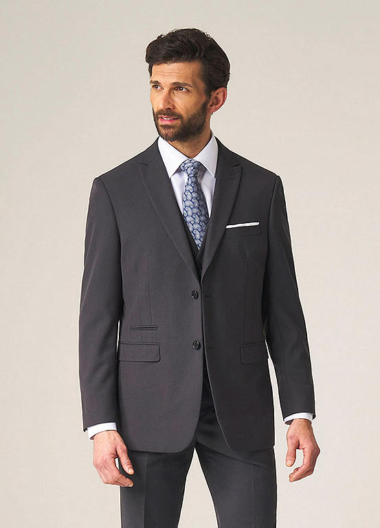 Skopes Madrid Charcoal Tailored Fit Suit Jacket | Freemans