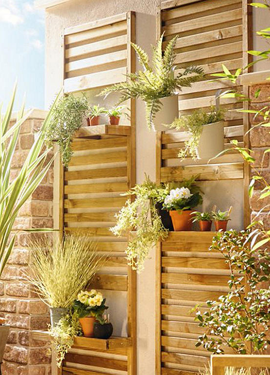 Slatted Wall Planter 1 Shelf | Freemans