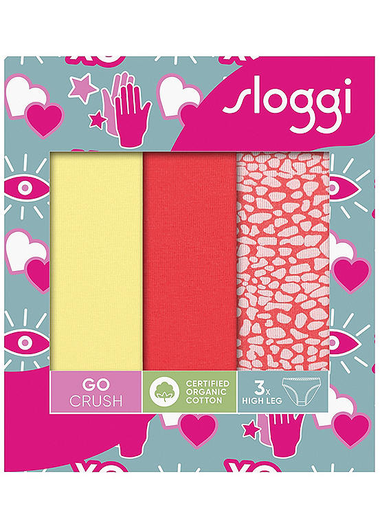 Sloggi Pack of 3 Go Crush High Leg Briefs | Freemans