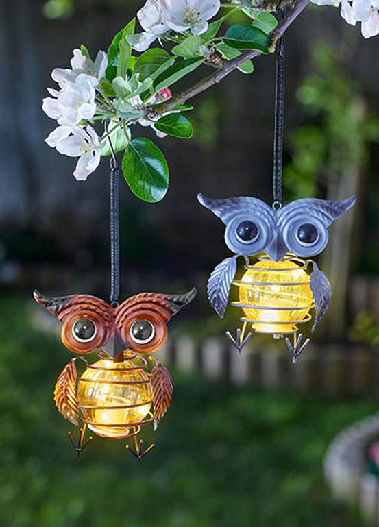 Smart Garden Set of 2 Owl Solar Lights | Freemans
