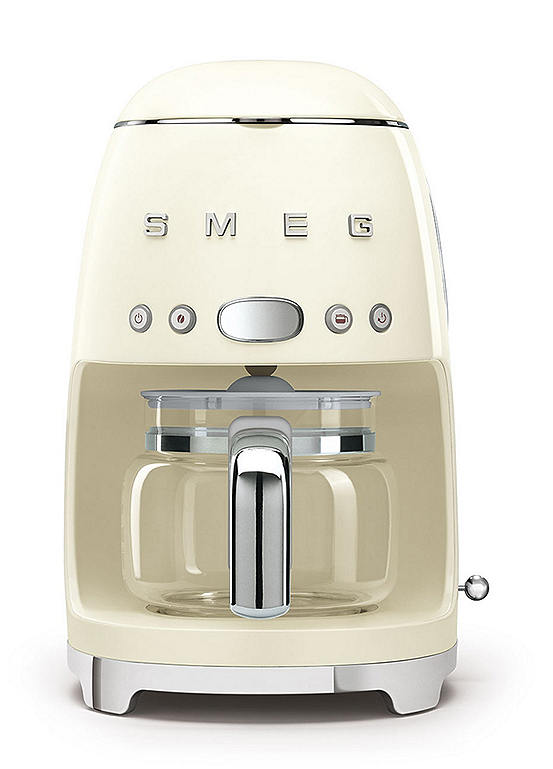 SMEG DCF02CRUK Drip Coffee Machine - Cream | Freemans