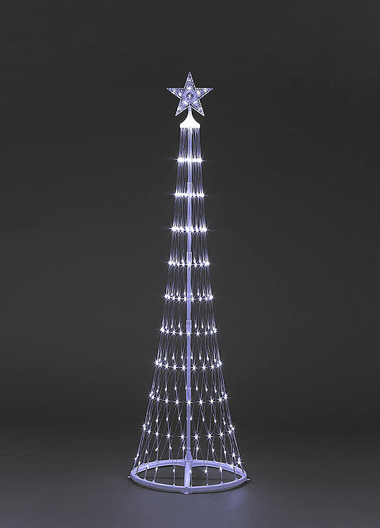 Snowtime 6ft - 8ft Micro Dot Cone Christmas Tree with LEDs | Freemans