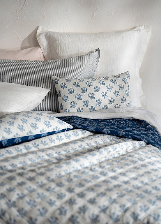 Soak&Sleep Reversible Floral Print Bedspread | Freemans