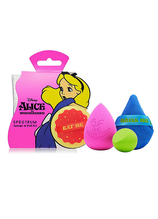Spectrum x Disney Alice in Wonderland Neon 4 Piece Makeup Sponge & Puff ...