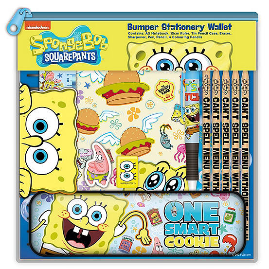SpongeBob SquarePants Bumper Stationery Wallet | Freemans