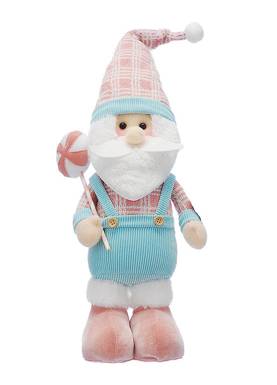 Standing Pink & Light Blue Santa | Freemans