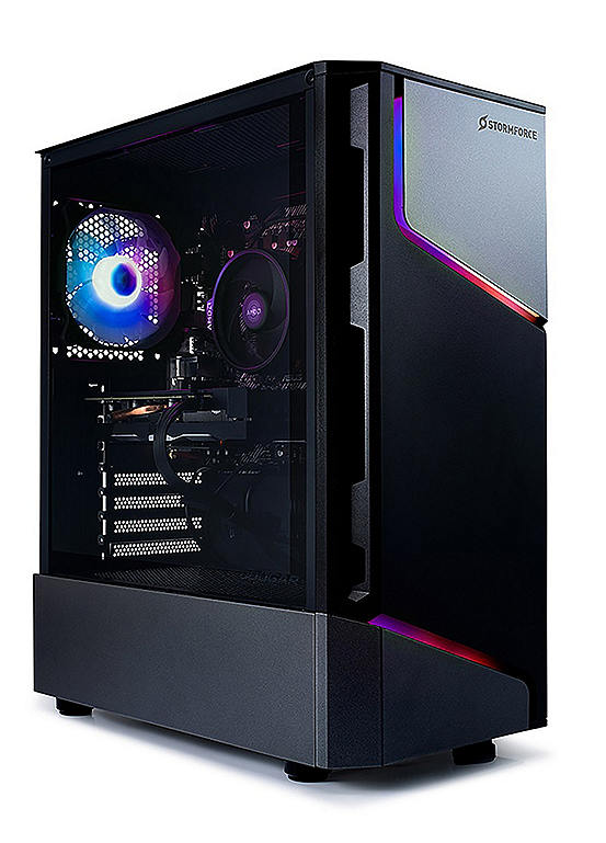 Stormforce Onyx Gaming Desktop - AMD Ryzen 5 4600G, 8GB RAM, 500GB SSD ...