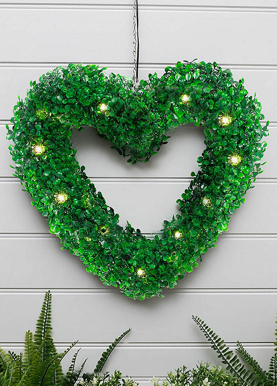 Streetwize Solar Hanging Topiary Heart | Freemans