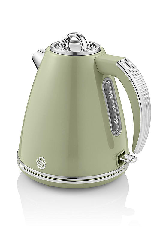 Swan SK19020GN Retro 1.5L Jug Kettle - Green | Freemans