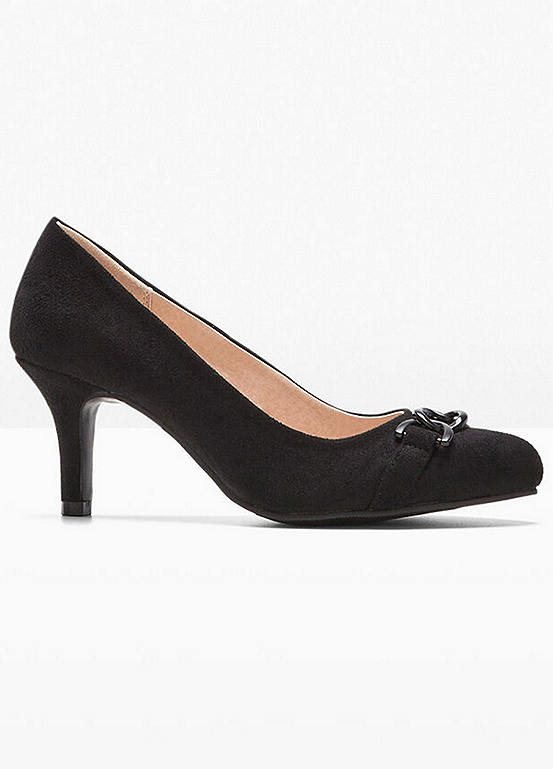 Tamaris Chain Strap Peeptoe Heels | Freemans