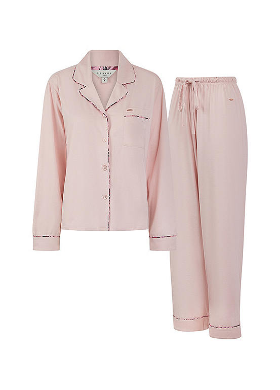 Ted Baker Pandora Long Pyjama Set with Contrast Piping | Freemans