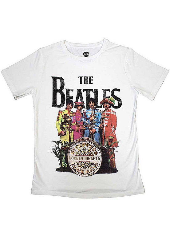 The Beatles Women’s Sgt Pepper T-Shirt | Freemans