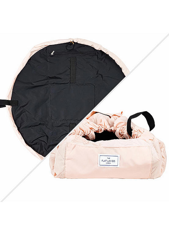The Flat Lay Co. Blush Pink Open Flat Makeup Bag | Freemans