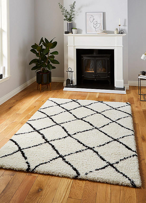 Think Rugs Scandi Berber Shaggy Rug | Freemans