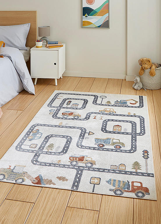 Think Rugs Vida Kids Washable Map Rug | Freemans
