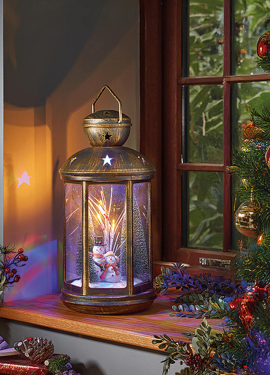 Three Kings Snowfall Rotating Lantern | Freemans