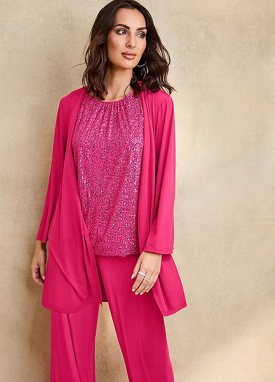 Together Raspberry Jersey 3 Piece Set | Freemans