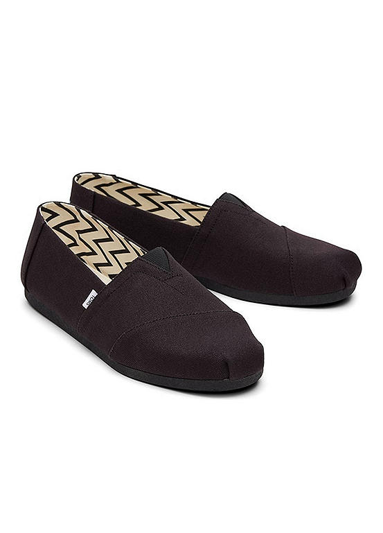 Toms Black Alpargata Shoes | Freemans