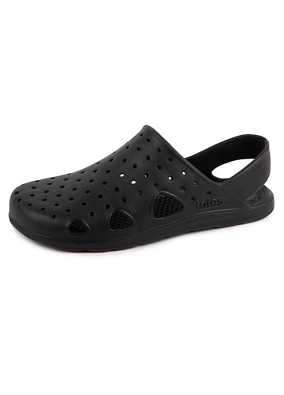 Totes Black Bounce Clogs | Freemans