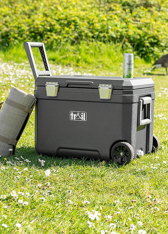 Trail Dark Grey Wheeled Passive Cool Box | Freemans